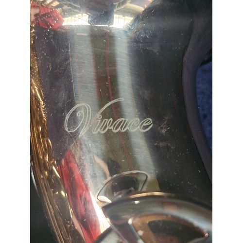 Star Lot: A Vivace Alto Saxophone with gold lacquered finish and mother ...
