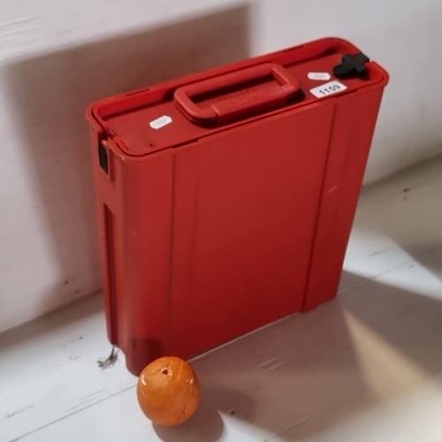 A very cool Olivetti 'Valentine' portable typewriter, red ABS body with ...