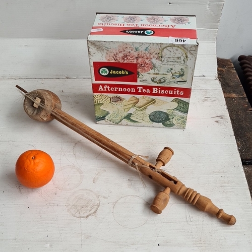 Traditional wooden spike fiddle, likely Chinese erhu, with round skin ...