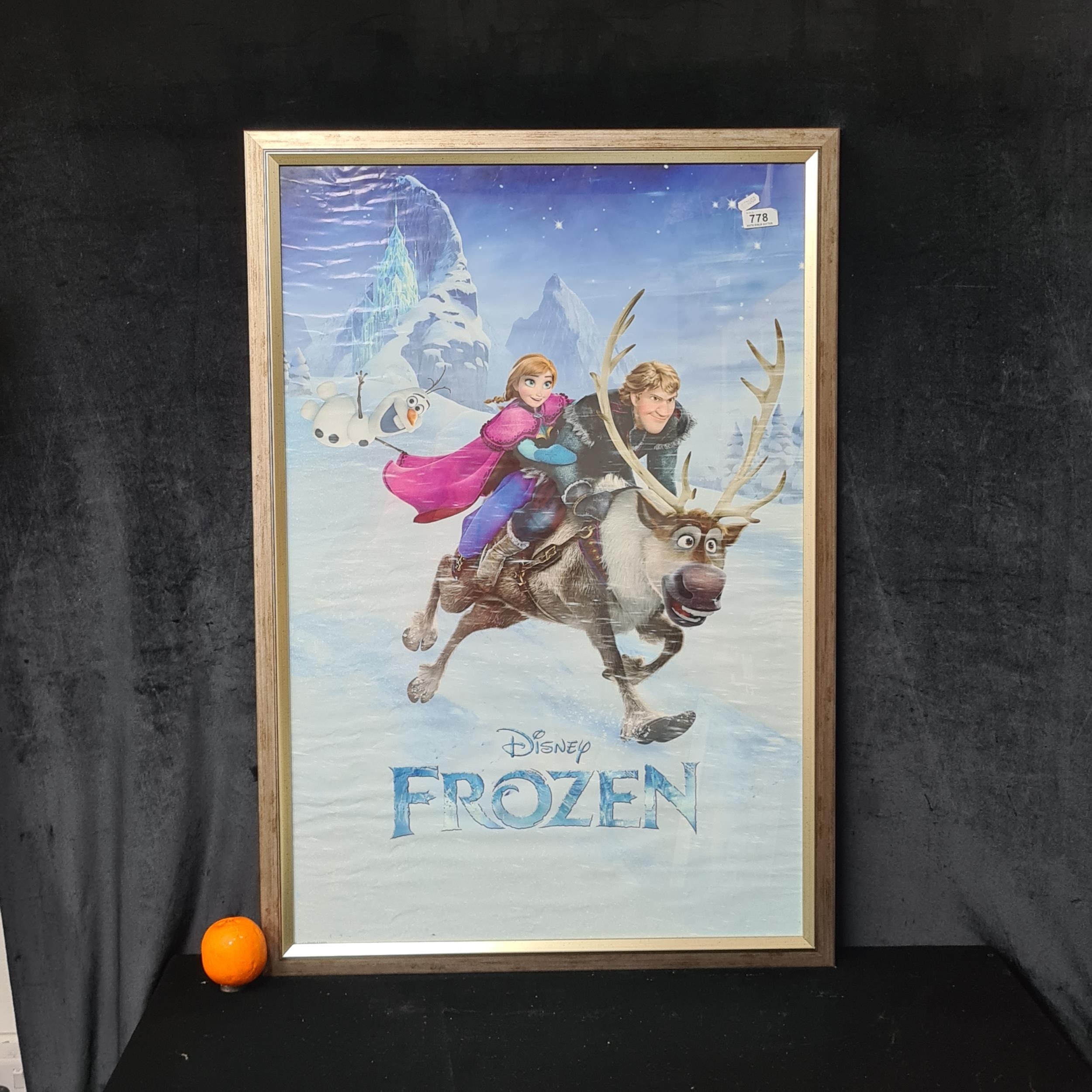 A very large print after an original Disney Movie Poster featuring ...