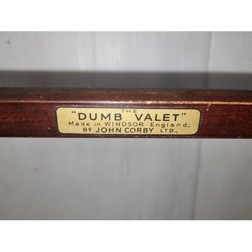 Mid-Century John Corby “Dumb Valet” hardwood gentleman’s clothes stand ...