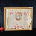 An original 1973 Republican prison ink and felt pen on fabric painting ...