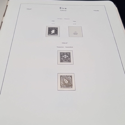 A blank pictorial album with pre-printed hingeless pages for Irish ...