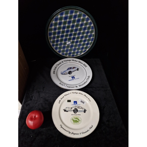 Three ceramic dishes including a lovely Denby Pottery Metz round ...