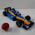 Large-scale plastic model of Renault R25 Formula 1 car in Telefónica ...