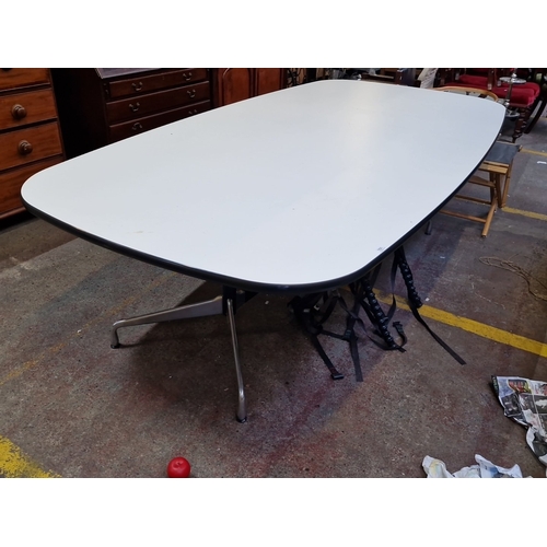 Super Star Lot : Herman Miller Eames segmented-base racetrack ...