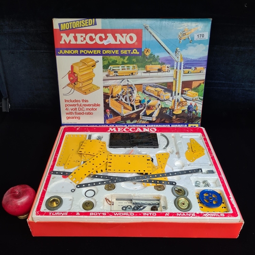 A vintage Meccano Motorised Junior Power Drive set housed in original ...