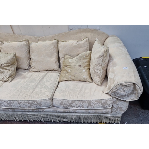 Star Lot : A Super quality Peter Guild Fine Upholster makers Three-seat ...