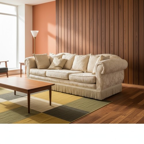 Star Lot : A Super quality Peter Guild Fine Upholster makers Three-seat ...