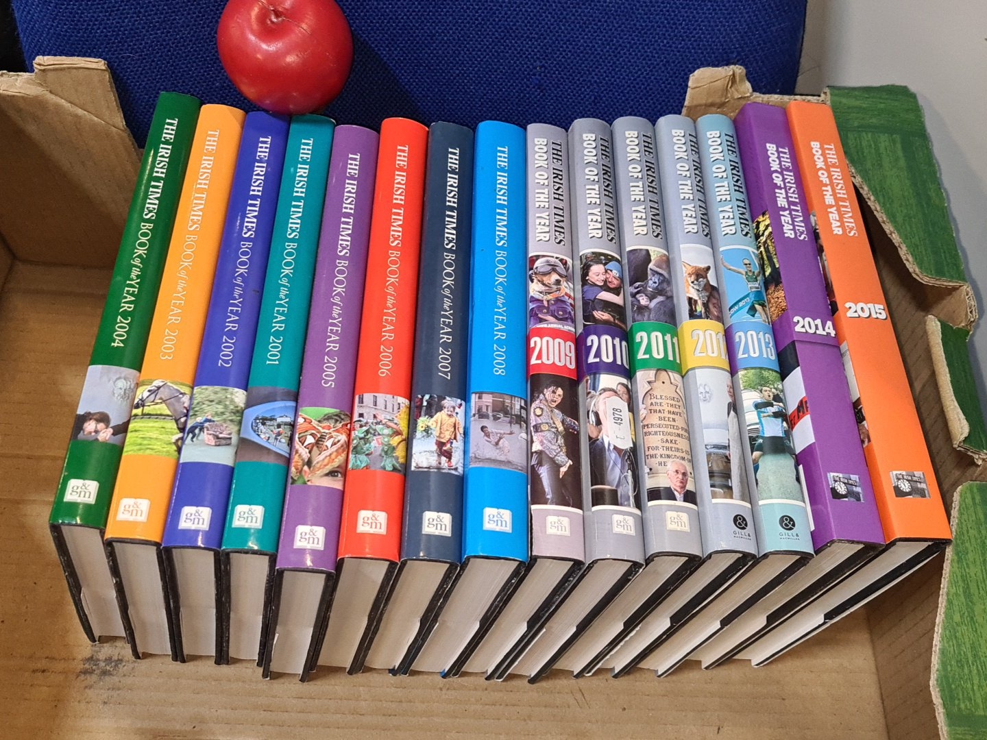 Set of 15 hardback volumes “The Irish Times Book of the Year”, covering ...