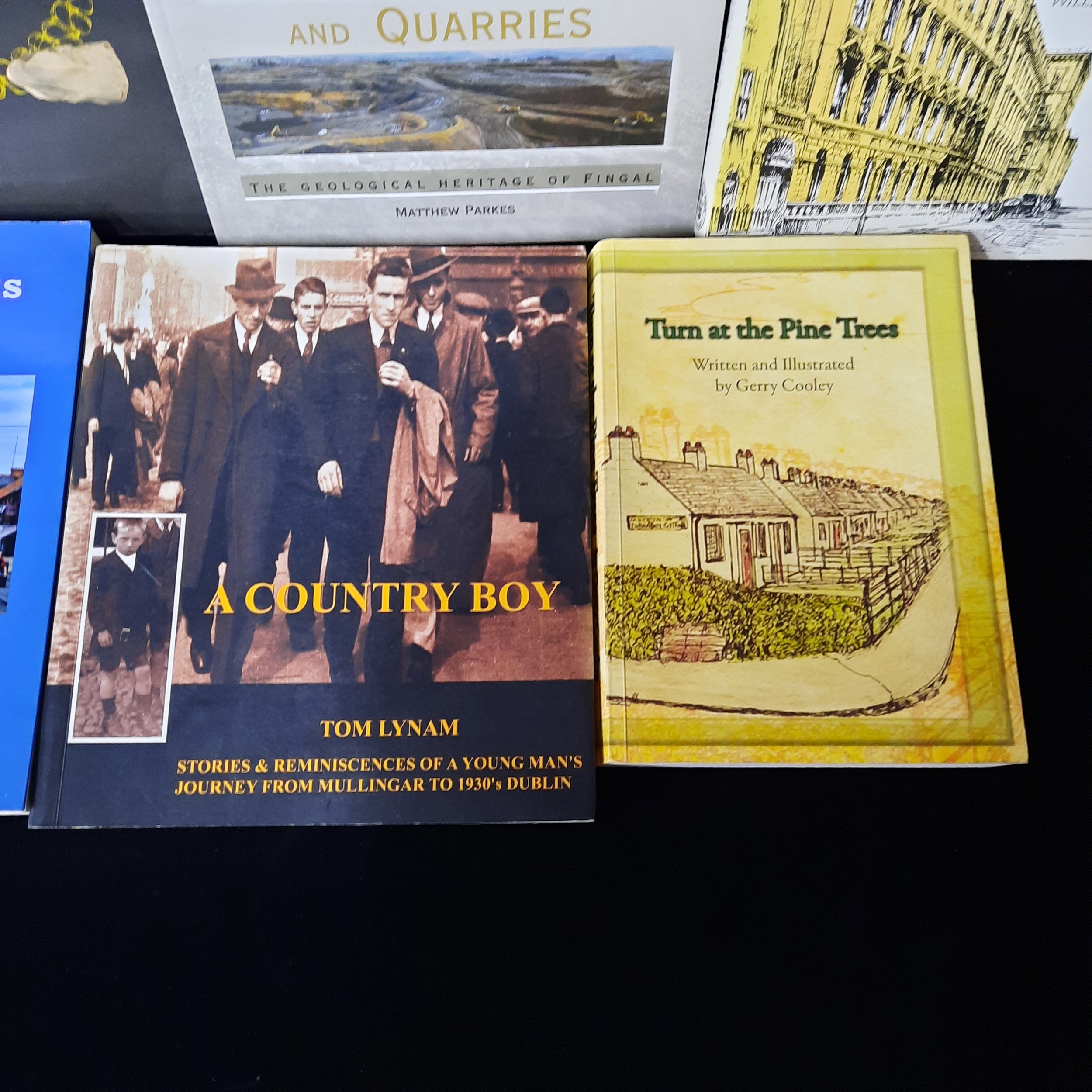 Eight books of mixed Irish interest including titles, 'Axes, Warriors ...