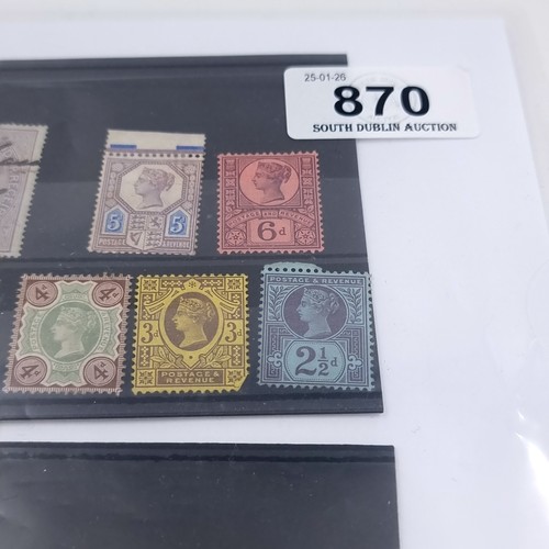 A collection of Great Britain Queen Victoria mint selection. Some are UMM.