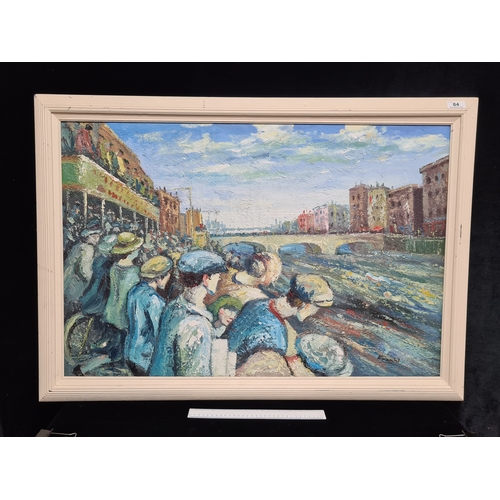 Star Lot: A very large fabulous oil on canvas painting titled 'The ...