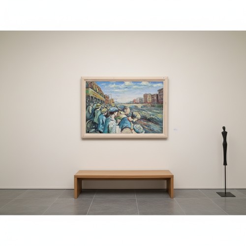 Star Lot: A very large fabulous oil on canvas painting titled 'The ...