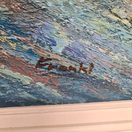 Star Lot: A very large fabulous oil on canvas painting titled 'The ...