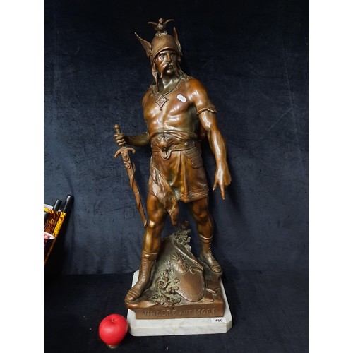 Star Lot: A large, very heavy monumental and powerful dark patinated ...