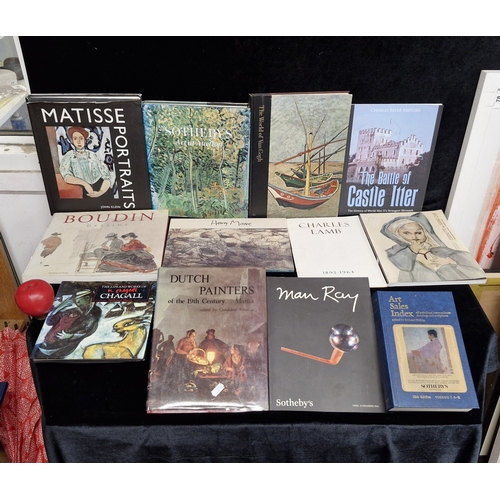 A lot of 12 art reference books and auction catalogues with a stronger ...