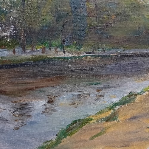 Star Lot: A 'Terry de Valera' oil on board painting titled 'Steamer on ...