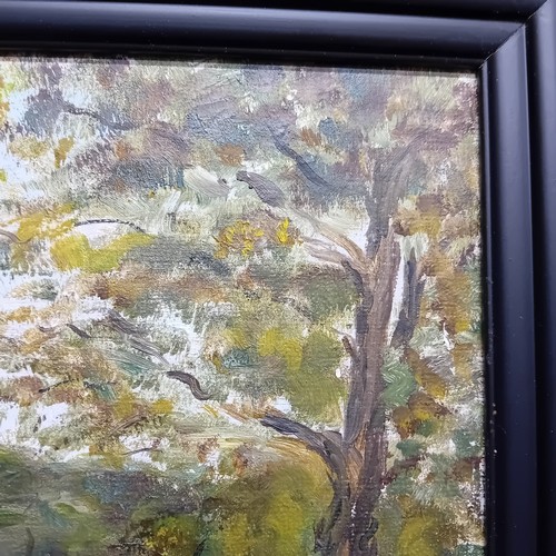 Star Lot: A 'Terry de Valera' oil on board painting titled 'Steamer on ...