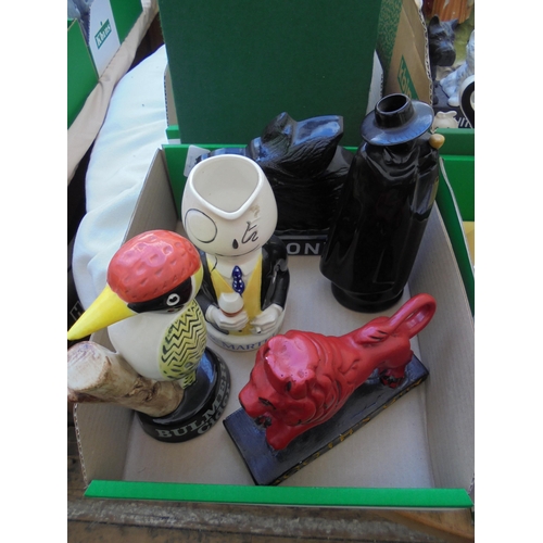 5 advertising models, Booths Gin with red lion, Bulmers Cider with ...