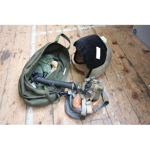 Original fighter pilots helmet, mask breathing equipment etc in ...