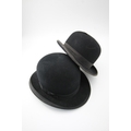 2 vintage bowler hats