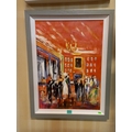 Marie Devlin Shelbourne Bar" Signed OIL ON BOARD (82cm x 62cm)