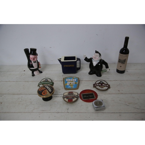 Collection of Pub and Alcohol Paraphernalia (Tallest 25 cm H)