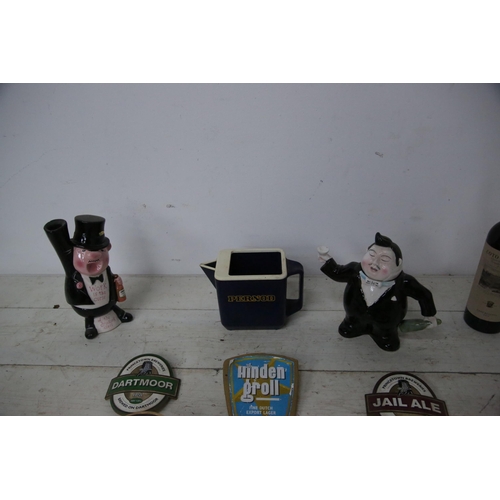 Collection of Pub and Alcohol Paraphernalia (Tallest 25 cm H)