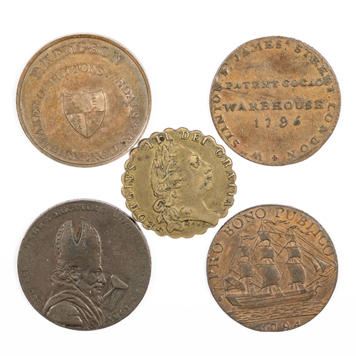 A GROUP OF TWENTY 18TH/ 19TH CENTURY PROVINCIAL TOKENS including a ...