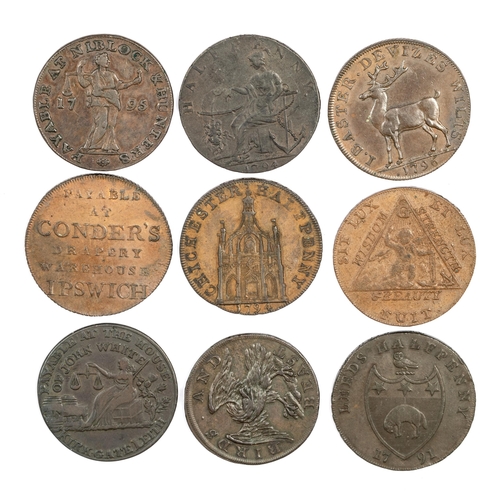 A GROUP OF TWENTY 18TH/ 19TH CENTURY PROVINCIAL TOKENS including a ...