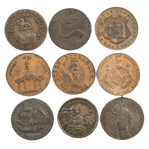 A GROUP OF TWENTY 18TH/ 19TH CENTURY PROVINCIAL TOKENS including a ...