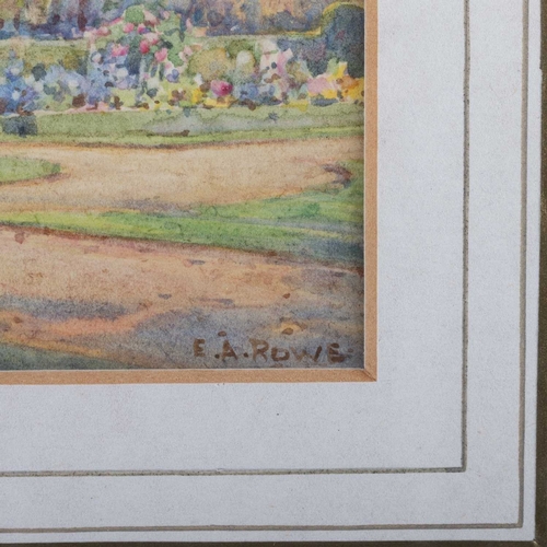 ERNEST ARTHUR ROWE (1863-1922) GARDEN AT PENSHURST Signed Dated and ...
