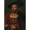 AFTER PAUL DAX (1503-1561) SELF PORTRAIT Oil on canvas Inscribed and ...