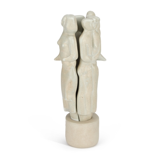 PETER WRIGHT (1911-2003) A FIGURE GROUP the four stoneware figures ...