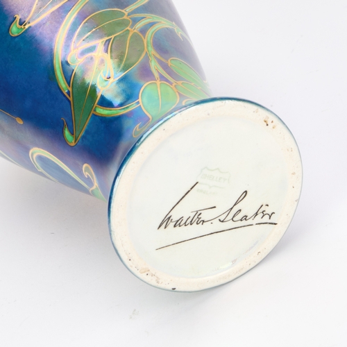 WALTER SLATER FOR SHELLEY A LUSTRE-GLAZED VASE of baluster form ...