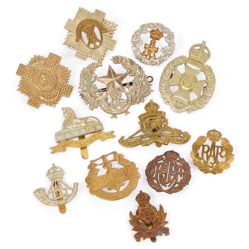 A GROUP OF MILITARY CAP BADGES including Royal Australian Air Force ...