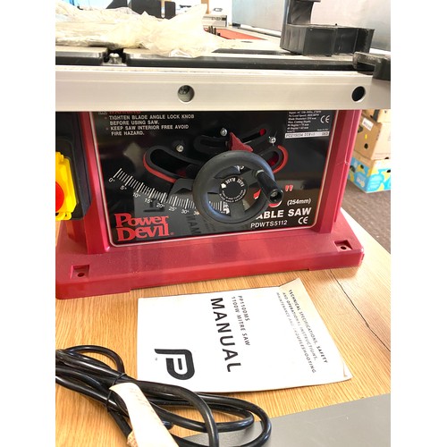 Power devil 10 table saw