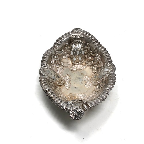 Antique silver dish Birmingham silver hallmarks solder marks to base ...