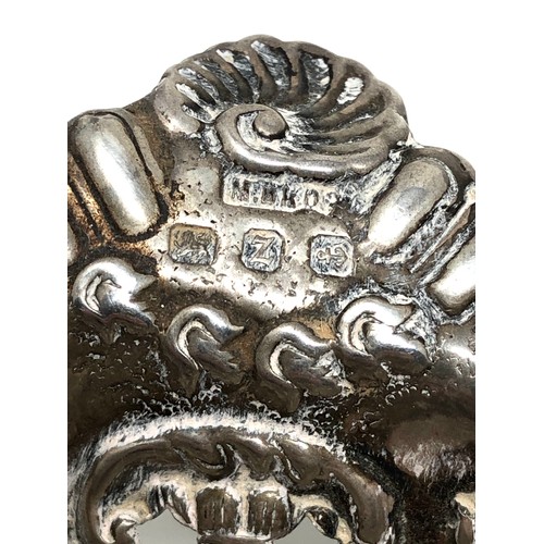 Antique silver dish Birmingham silver hallmarks solder marks to base ...