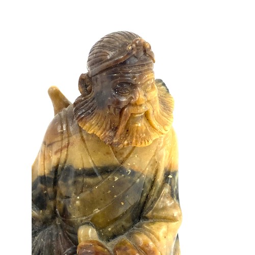 A chinese shoushan stone (soapstone) carbing of Li tieguai, one of the ...