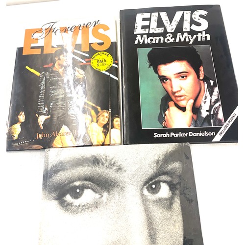 Three Elvis Presley Books Includes Forever Elvis Elvis Man And Myth