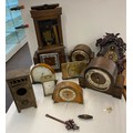 Selection of assorted clocks, all for spares or repairs