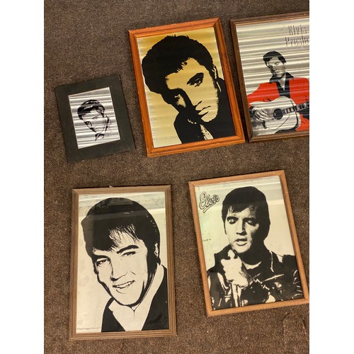 Selection of mirrored framed Elvis Presley prints largest measures 18 ...