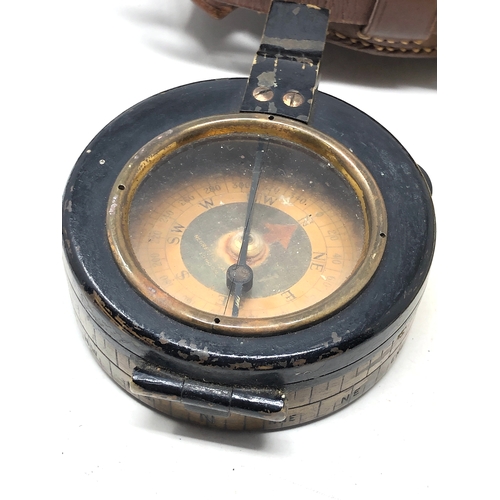ww1 named officers compass & leather case to capt h.h.w boyes royal ...