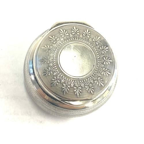 Antique silver patch box
