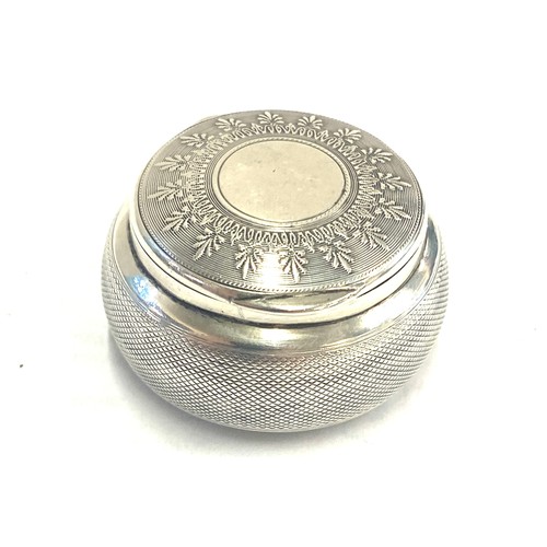 Antique silver patch box