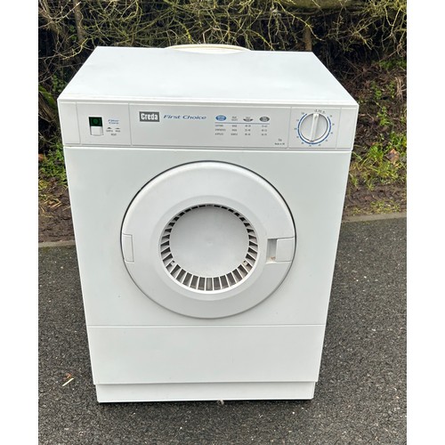 Creder first choice tumble dryer Model TU6, working