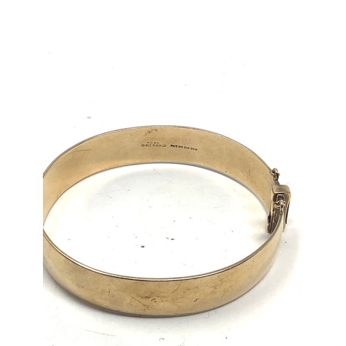 2 X Vintage 9ct Rolled Gold Bangles Including Etched And Floral Deisgns (62g)