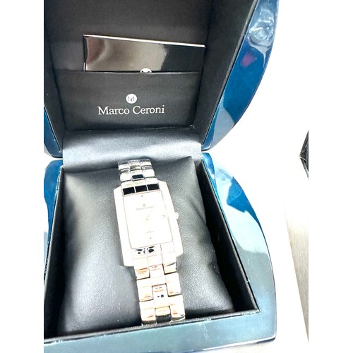 Selection of 6 cased mens wristwatches, to include Marco Ceroni ...